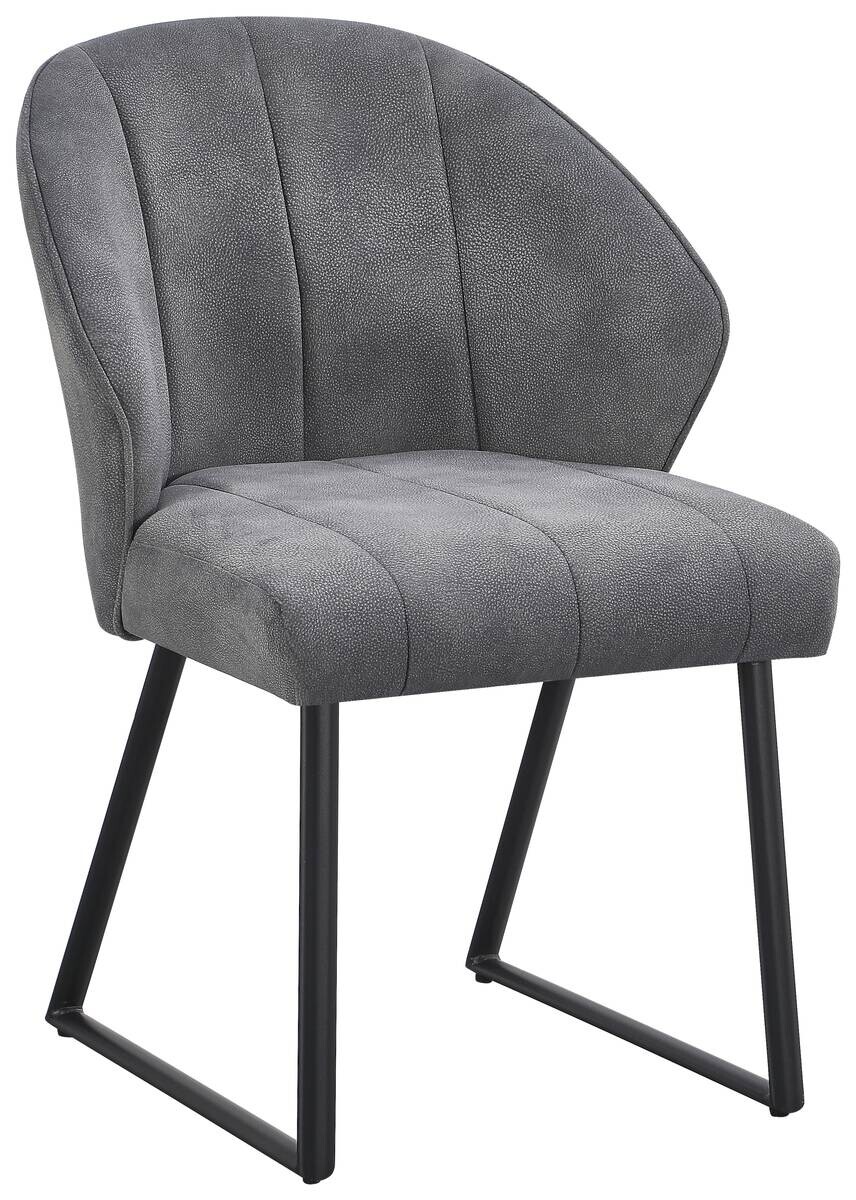 Stuhl Sven grau Microfaser B/H/T: ca. 56,5x80x60 cm | 511243500