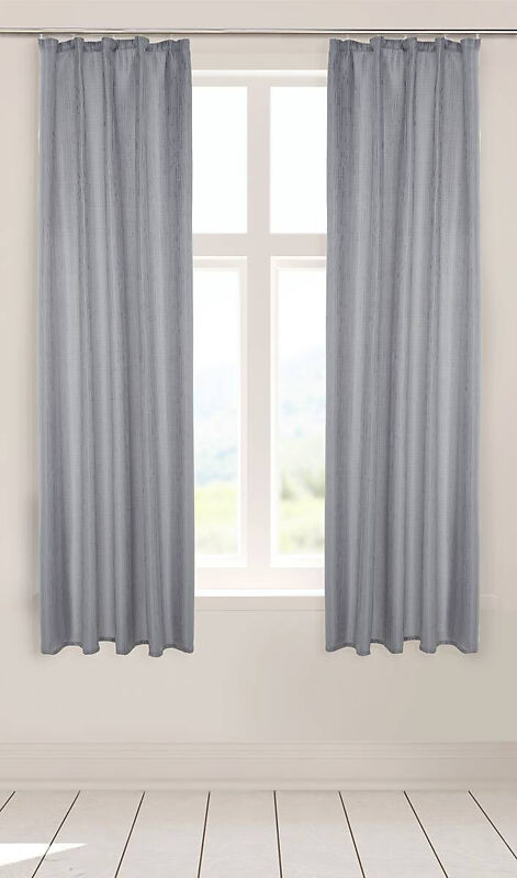 silver edition Dekovorhang Tessin schwarz B/L: ca. 140x175 cm | Schwarz ...